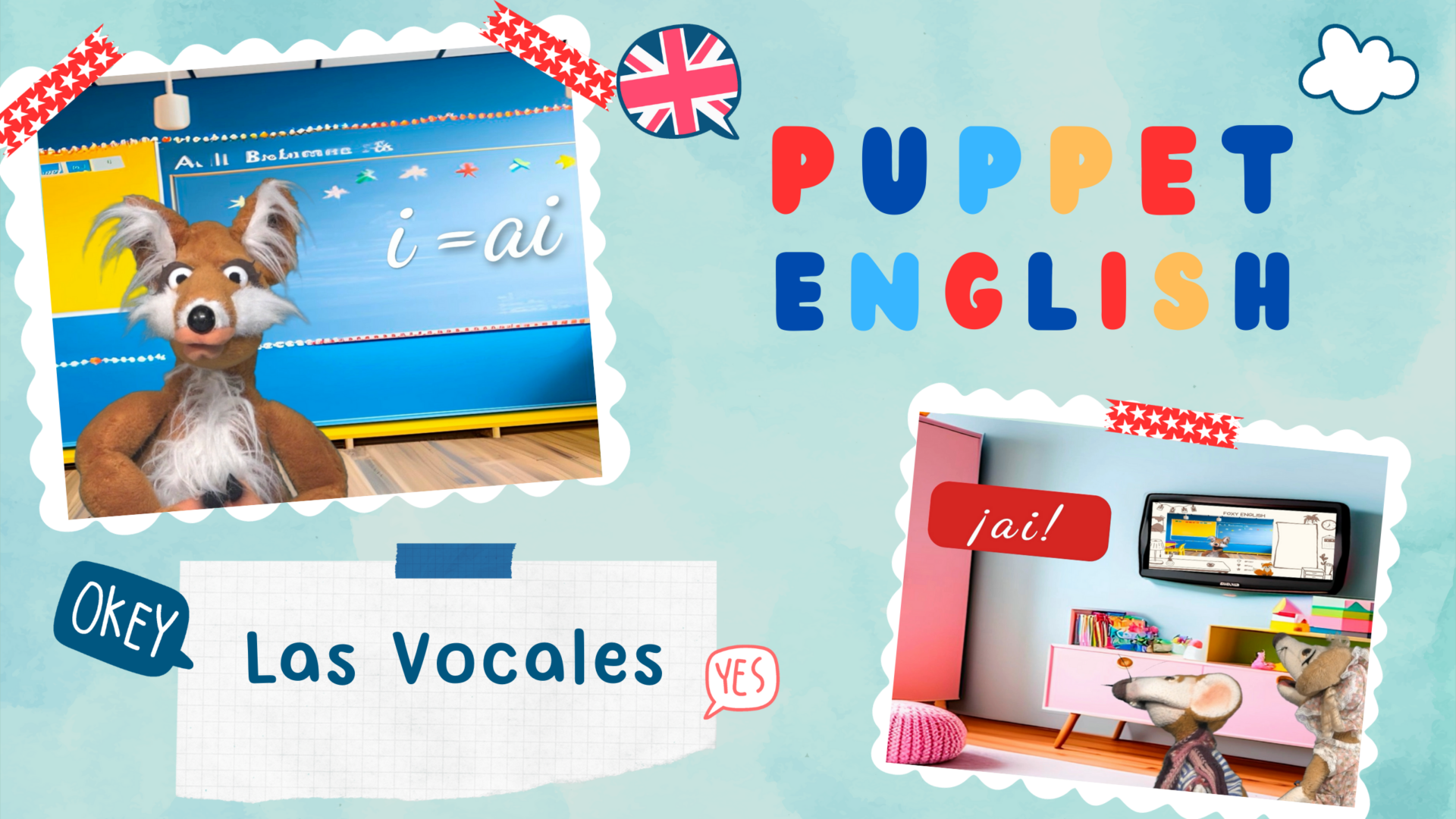 Puppet English ''Las vocales'' - Bambloo TV